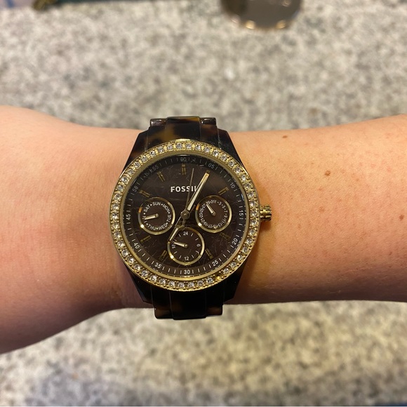 Fossil | Accessories | Tortoise Fossil Watch Read Description | Poshmark